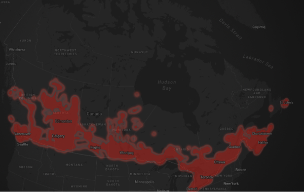 Canadian Cellular Network and Tower Maps in 2024